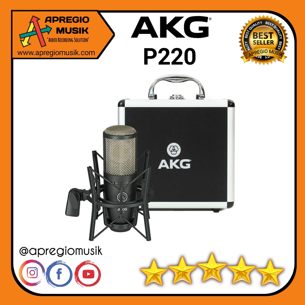 Jual AKG P220 P 220 Profesional Microphone Condensor | Shopee Indonesia