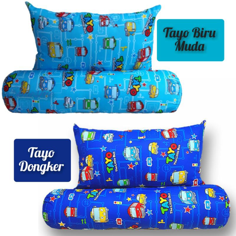 Jual Set Bantal Guling Anak Karakter Motif Tayo Usia Balita - 8 Tahun ...