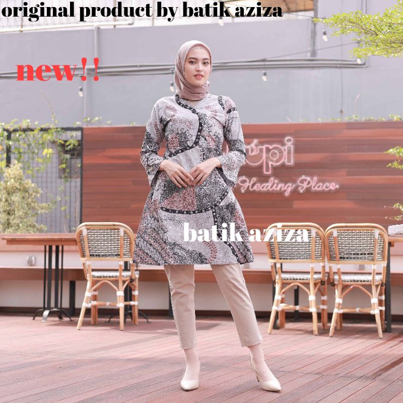 Jual Tunik batik wanita terbaru atasan wanita motif ranukumolo by batik ...