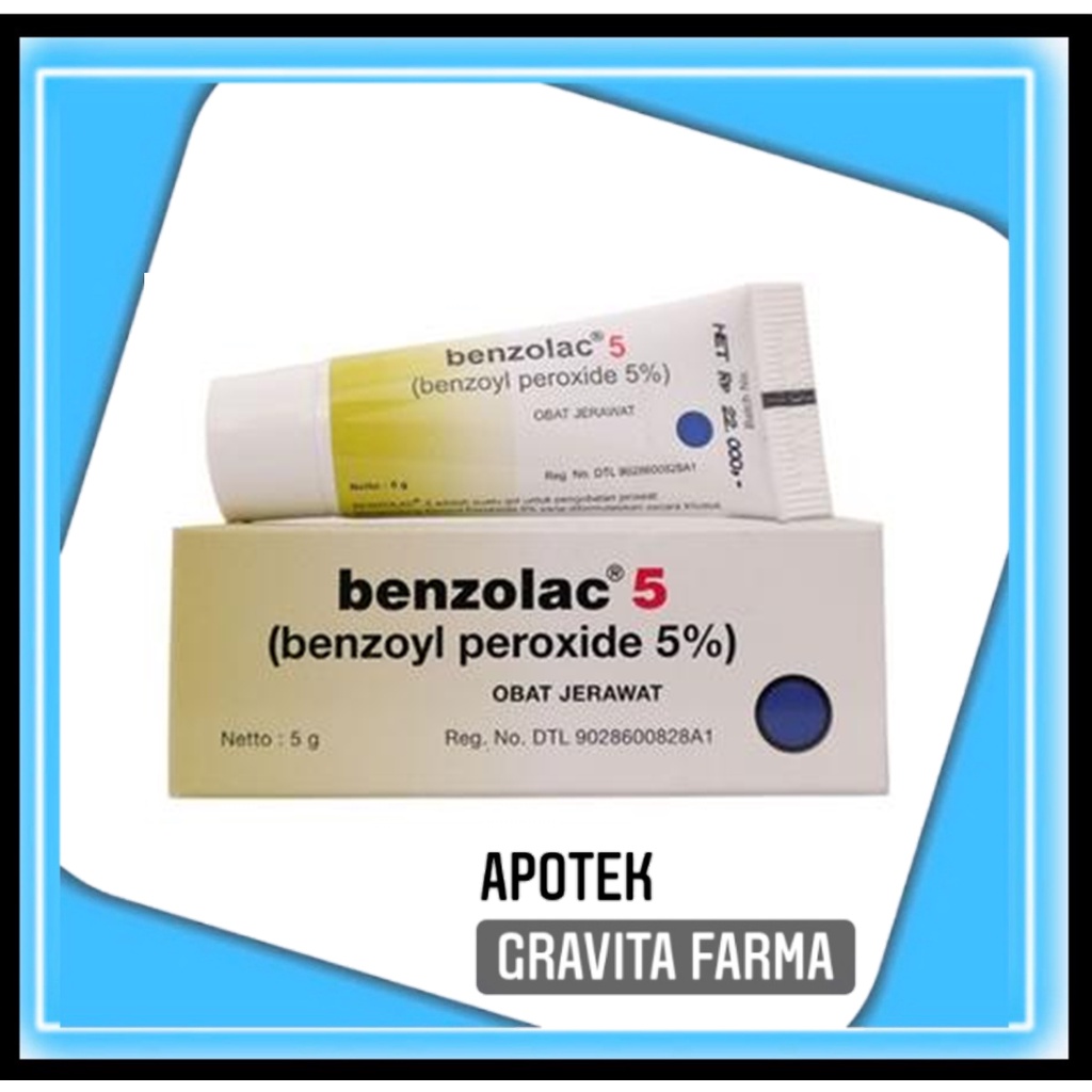 Jual Benzolac 5% gel obat jerawat 5 gram Benzoyl Peroxide | Shopee ...