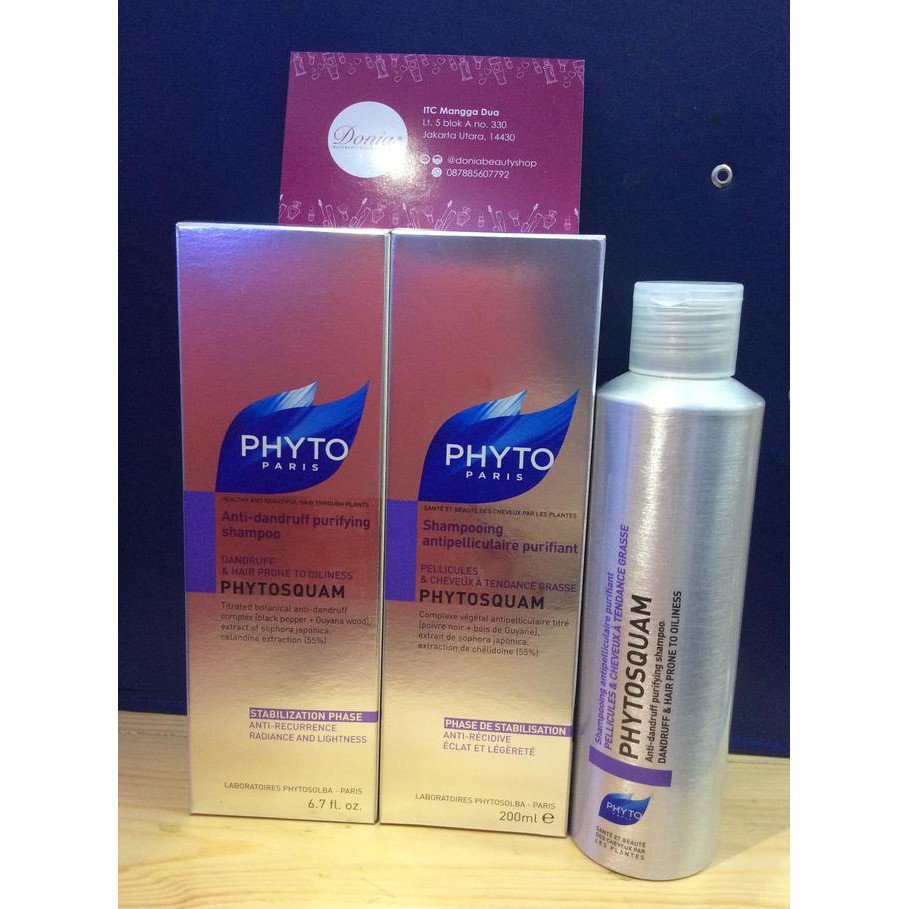 Jual shampoo Phyto Phytosquam Anti-dandruff purifying shampoo | Shopee ...