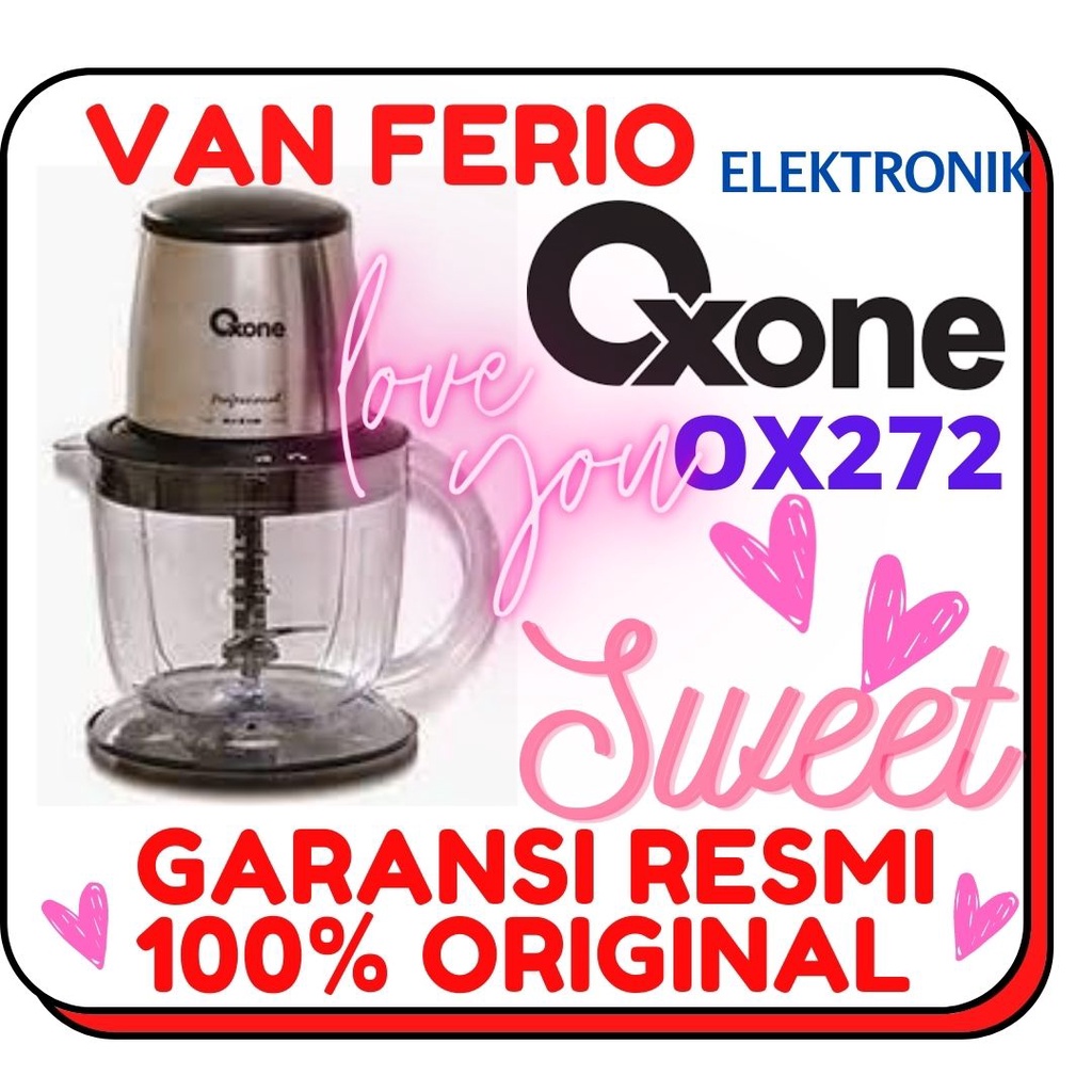 Jual Oxone JUMBO CHOPPER OX 272 / Penggiling Daging / 250 watt / 1.2 Liter GARANSI | Shopee ...