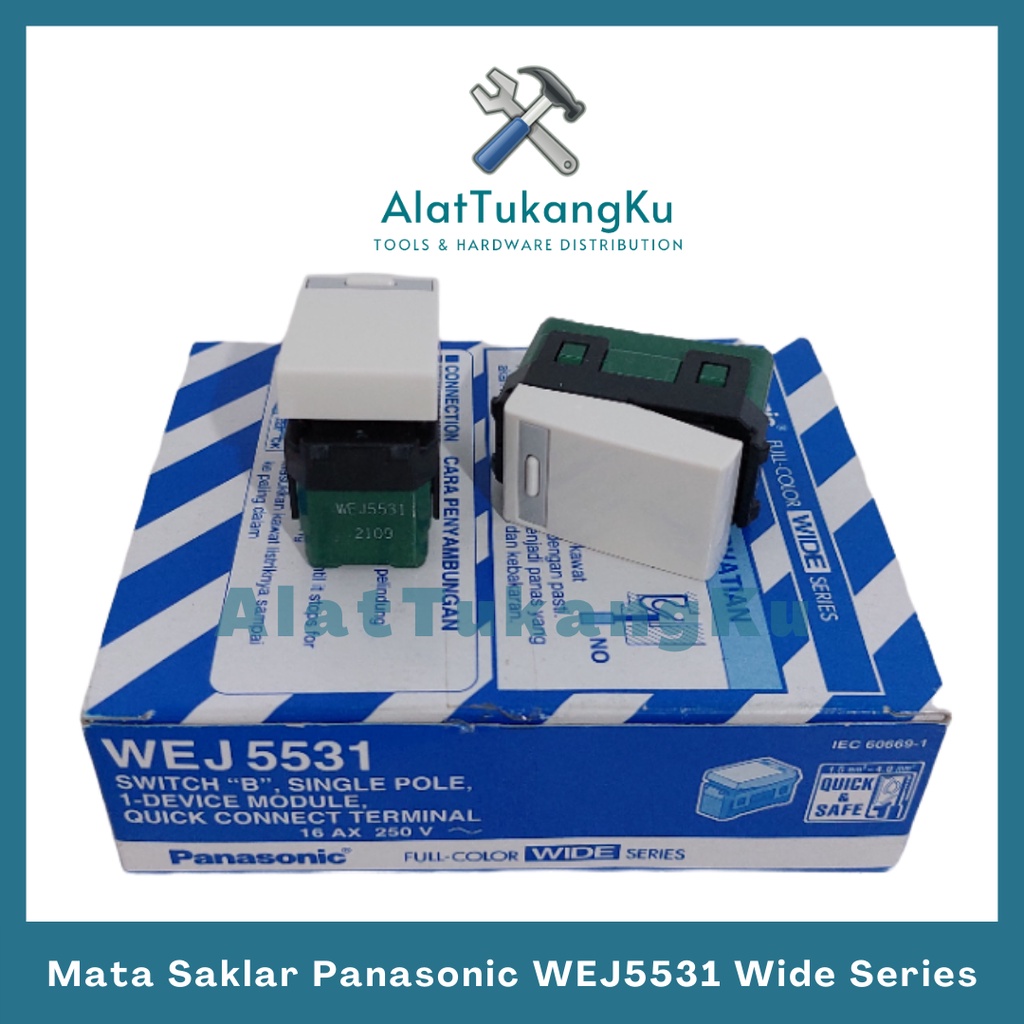 Jual Mata Saklar Panasonic Wide Series WEJ 5531 / Panasonic Saklar ...