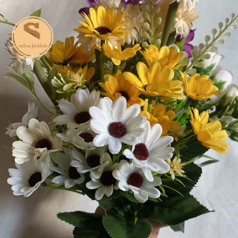 Jual Bunga Aster Artificial / Bunga Matahari Replika (Bunga untuk Buket ...