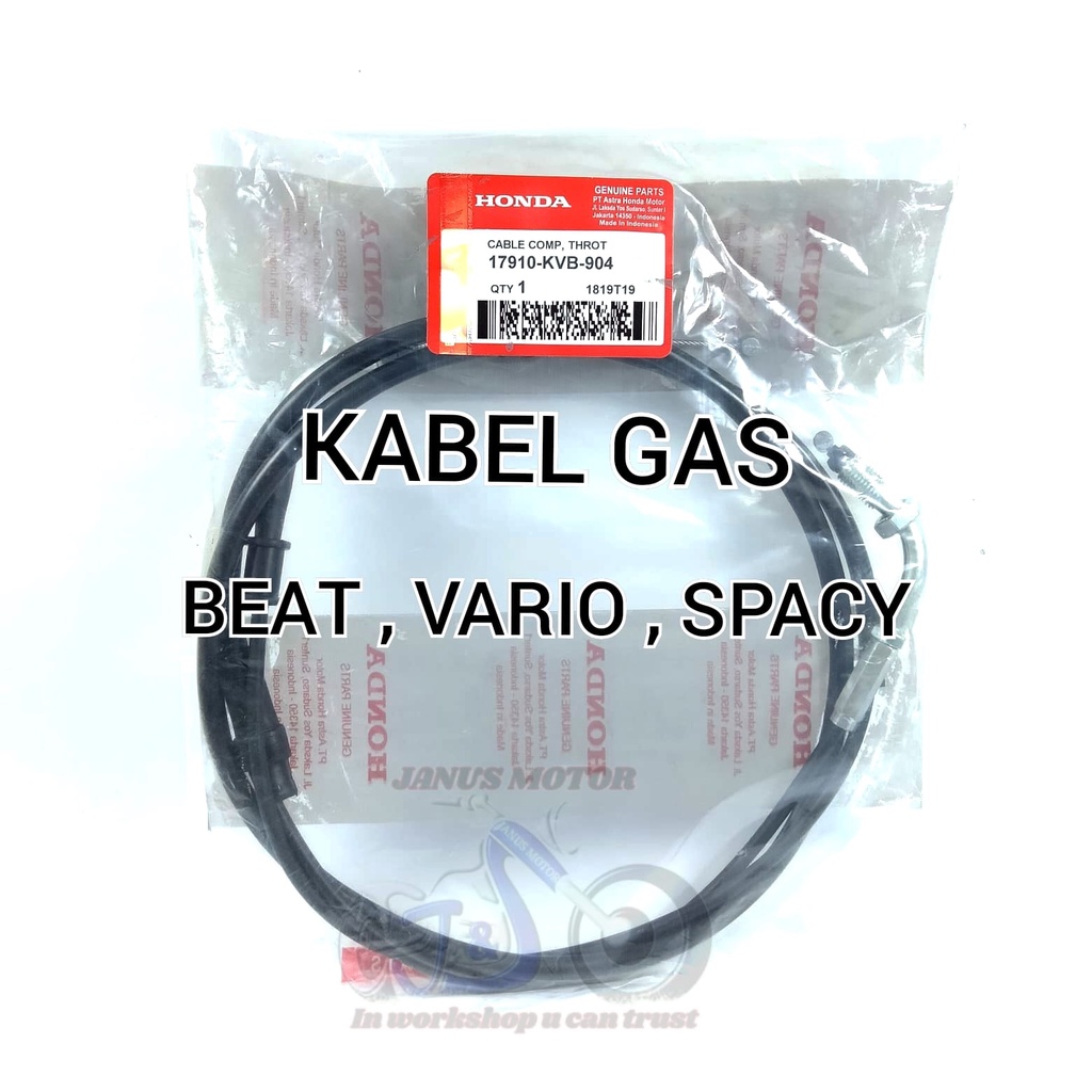 Jual Kabel Gas Beat Vario Scoopy Spacy Karbu tali Presisi dan awet ori ...