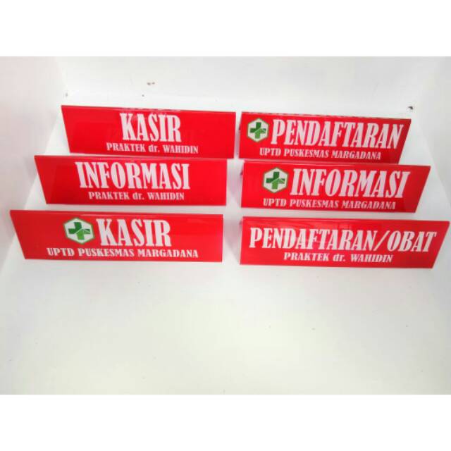 Jual Akrilik papan meja name tag | Shopee Indonesia