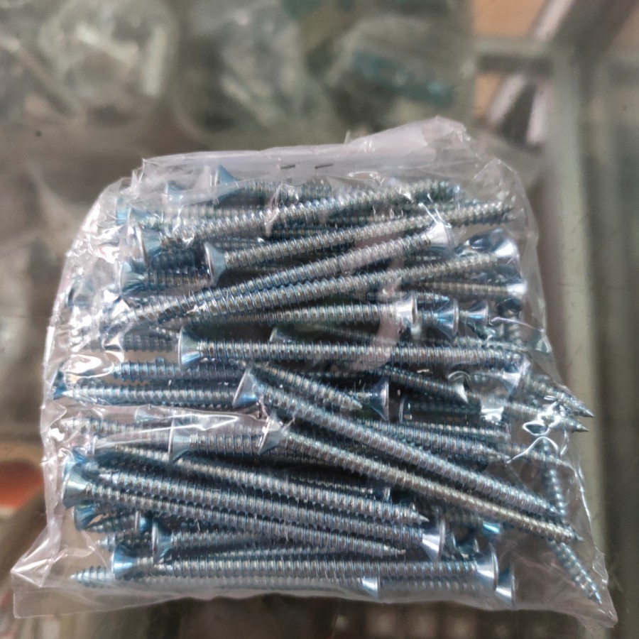 Jual Taping Skrup Screw FAB 8 x 2½" ±6cm | Shopee Indonesia