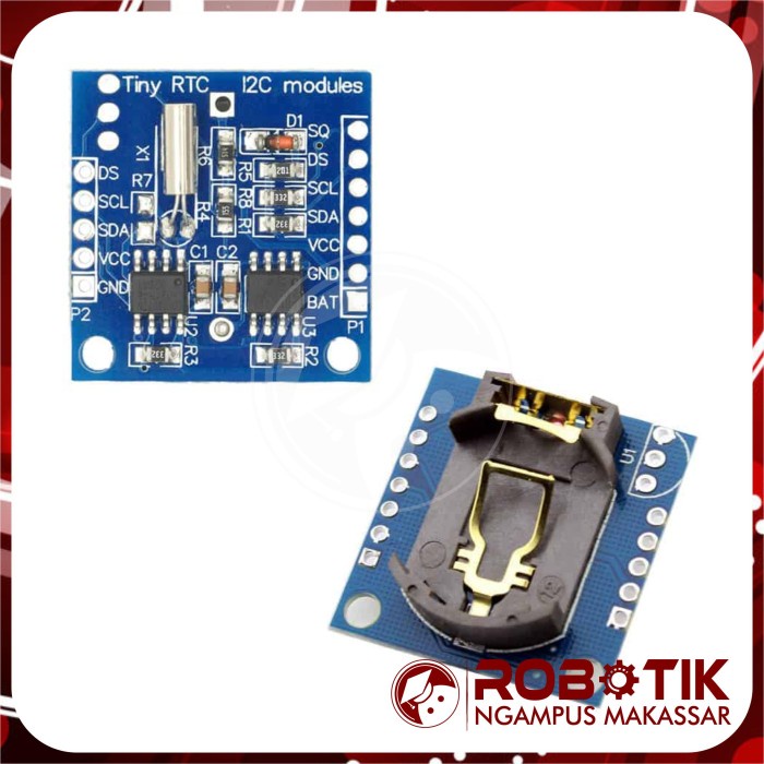 Jual RTC DS1307 I2C real-time clock chip (RTC) 24C32 32K I2C | Shopee ...