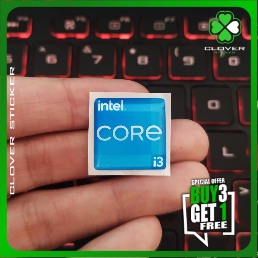 Jual INTEL CORE i3 GEN 11 STIKER TIMBUL LENTUR STIKER STIKER PC STIKER ...