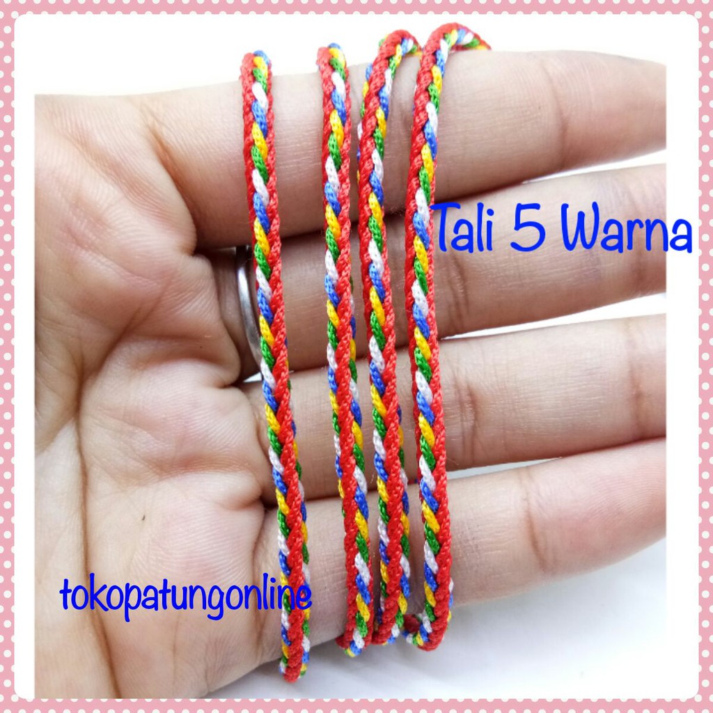 Jual Tali 5 Warna Gelang Kalung | Shopee Indonesia
