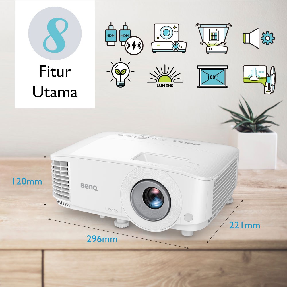 Jual Home Office Projector BenQ MW560 4000 Lumens WXGA DLP SmartEco ...