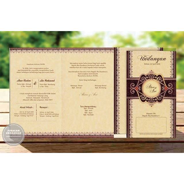 Jual Blanko Undangan/ Undangan Pernikahan/ Undangan Murah Erba/ Blangko ...