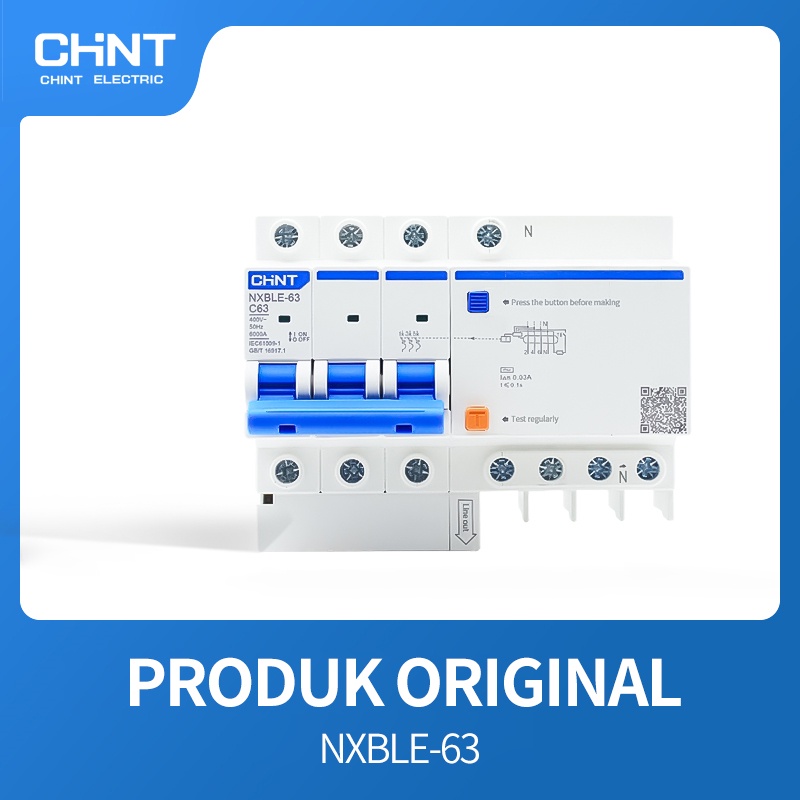 Jual CHINT RCBO NXBLE-63 3P+N 6 40 50 63 (300mA) | Shopee Indonesia