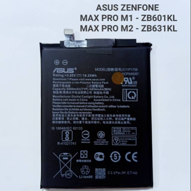 Jual Baterai Battery Original Asus Zenfone Max Pro M1 ZB601KL Max Pro ...