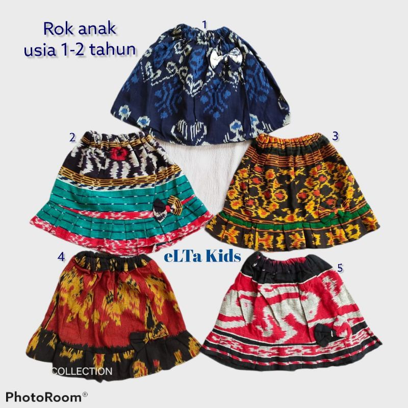 Jual Rok anak usia 1-2 tahun / Rok tenun anak / Rok Kids Tenun etnik ...