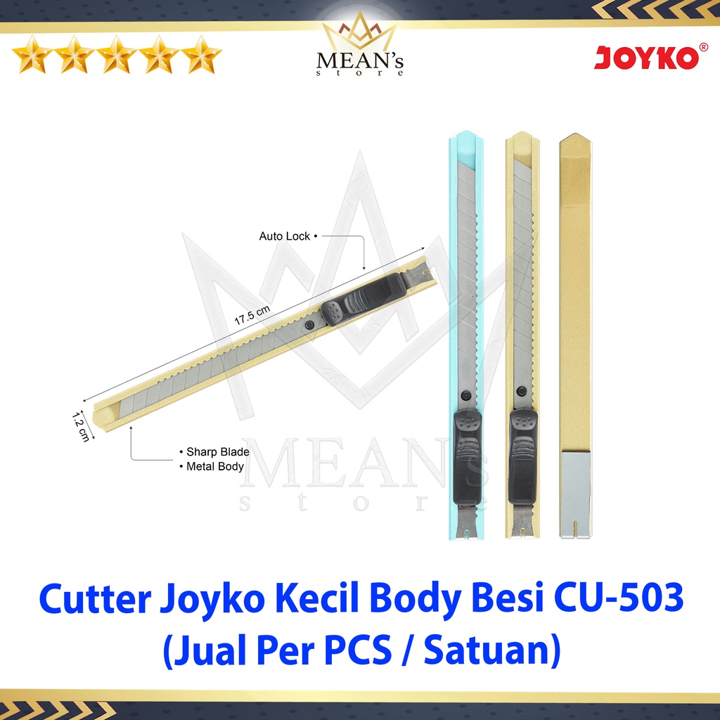 Jual Cutter Joyko Kecil CU-503 Body Besi / Pemotong Kertas CU 503 / Besi | Shopee Indonesia