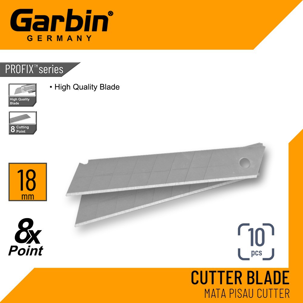 Jual Isi Mata Cutter Premium Satu Set 9mm 18mm Garbin Profix Series PCU ...