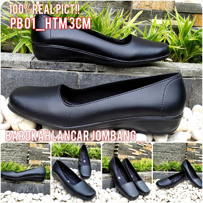 Jual SEPATU PANTOFEL WANITA GURU KANTOR HAK 3CM SIZE 37-41 3CM PB 01 ...