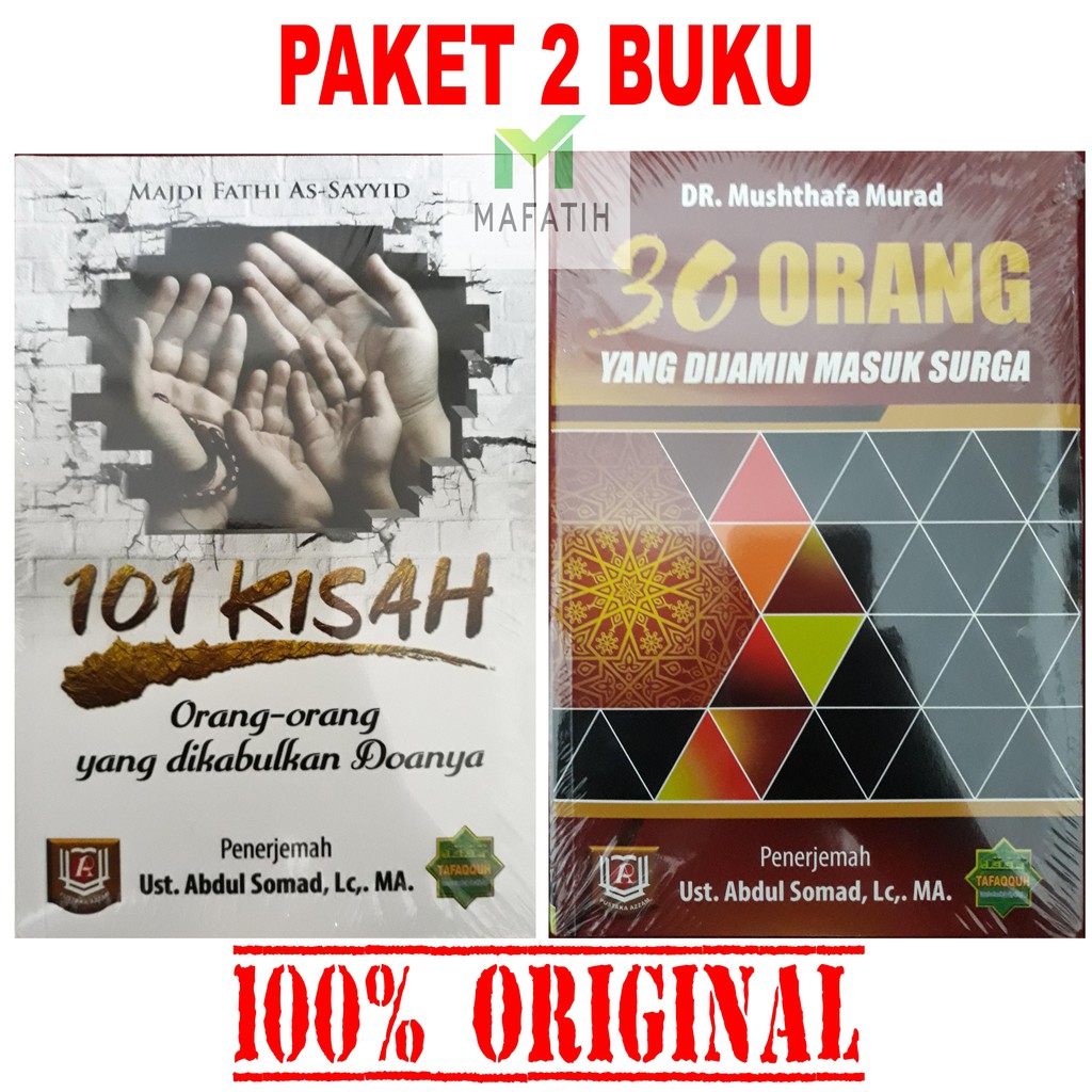 Jual Paket 2 Buku 101 Kisah Orang yang Dikabulkan Doanya & 30 Orang yang Dijamin Masuk Surga ...