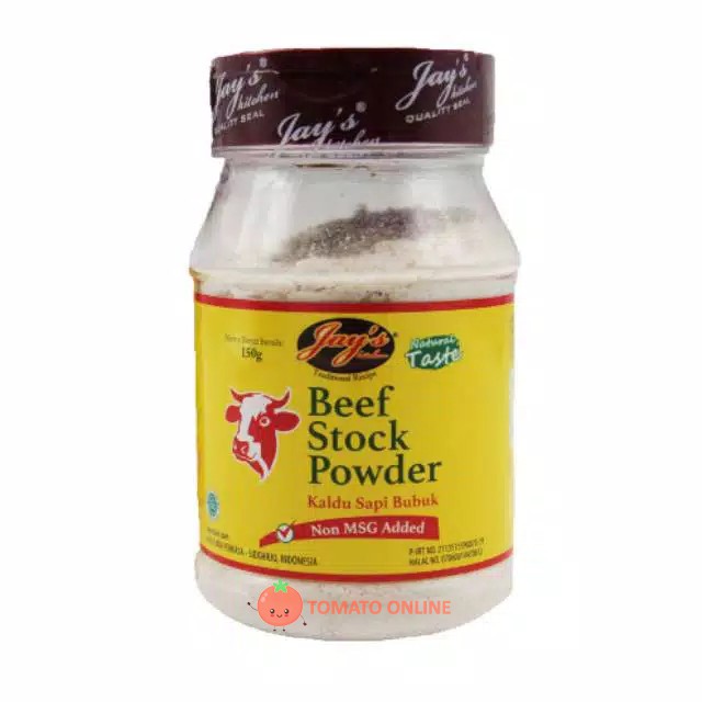 Jual Jay's Jays Beef Stock Powder Kaldu Sapi Bubuk Non-MSG 150 gr ...
