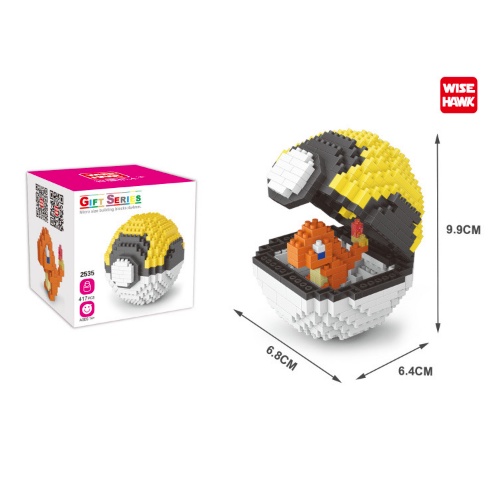 Jual Mini Nano Block Pokemon Pokeball Figure Mainan Wisehawk Balok ...