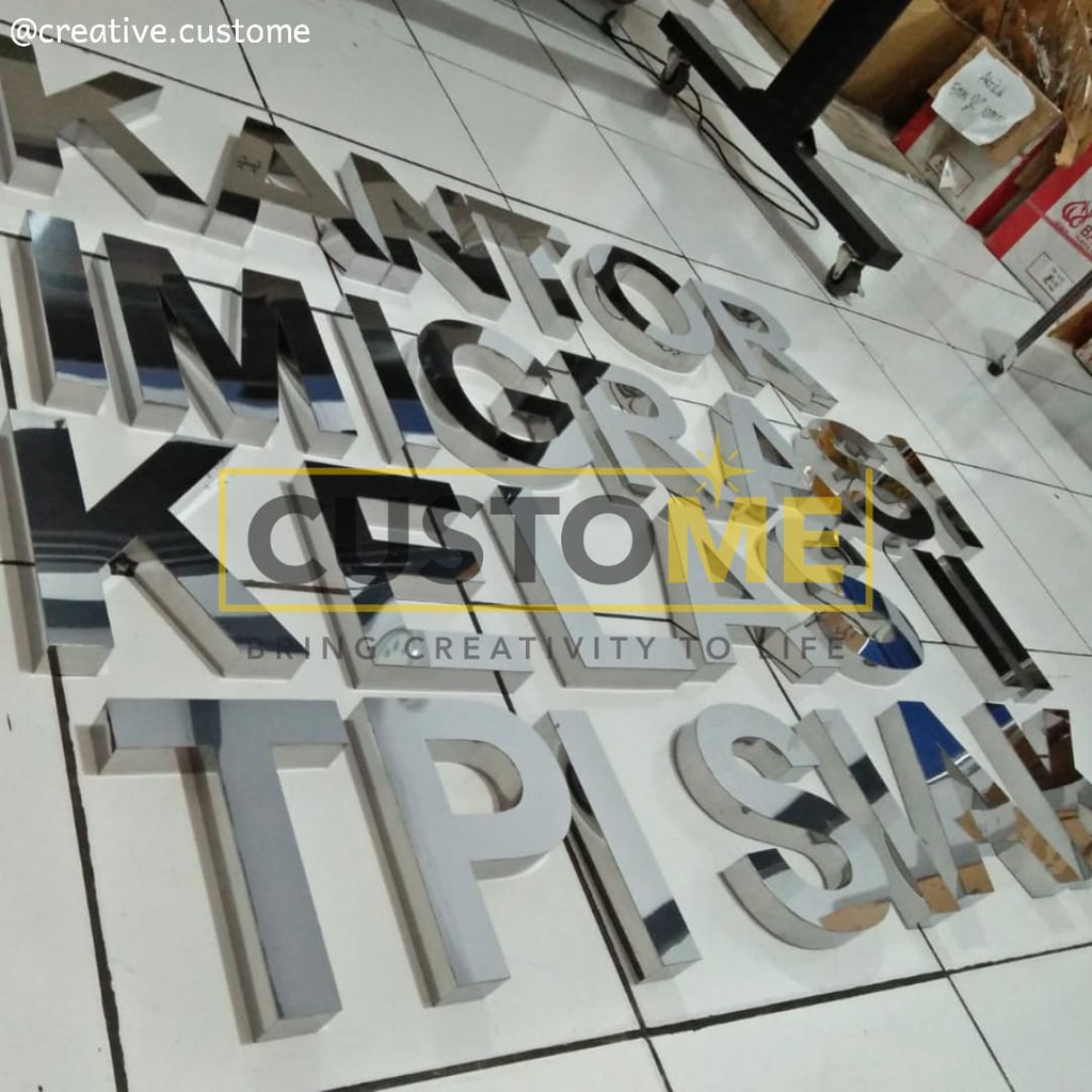 Jual Huruf Timbul Letter Stainless di Medan | Shopee Indonesia