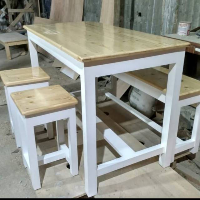 Jual Meja makan/meja caffe/meja bakso/meja mieayam/meja soto/meja furniture | Shopee Indonesia