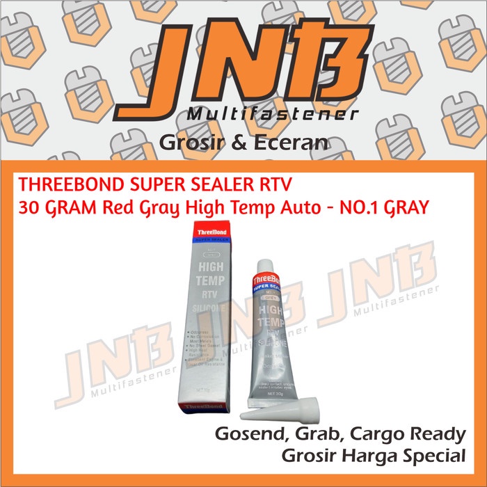 Jual THREEBOND SUPER SEALER RTV 30 GRAM Red Gray Abu High Temp Auto NO ...