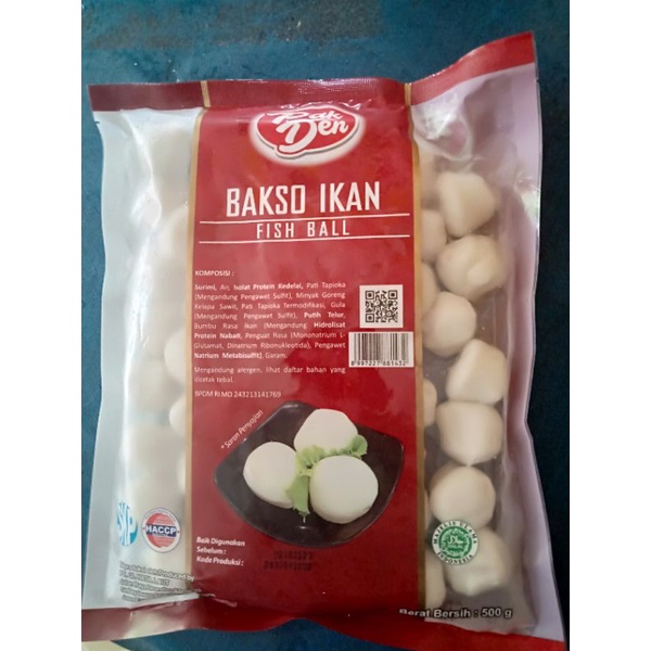 Jual Pak den bakso ikan / baso ikan tofu / otak otak ikan 500gr ...