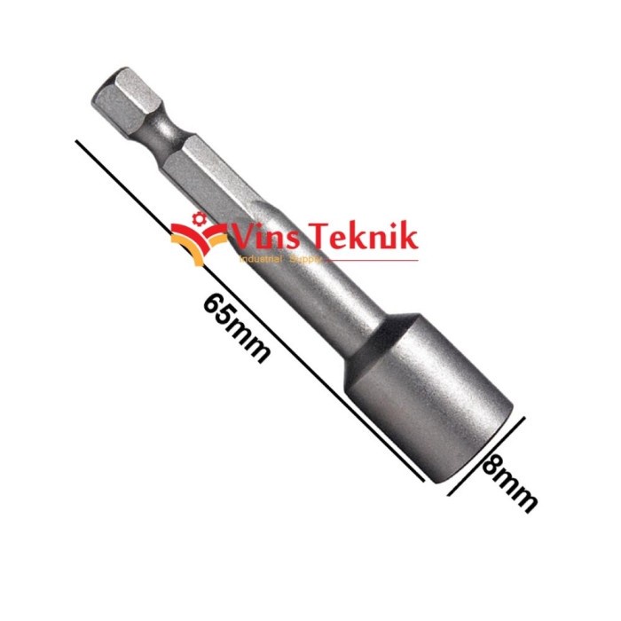 Jual SATUAN Mata roofing hex nut 8mm kunci shock sok magnet | Shopee Indonesia