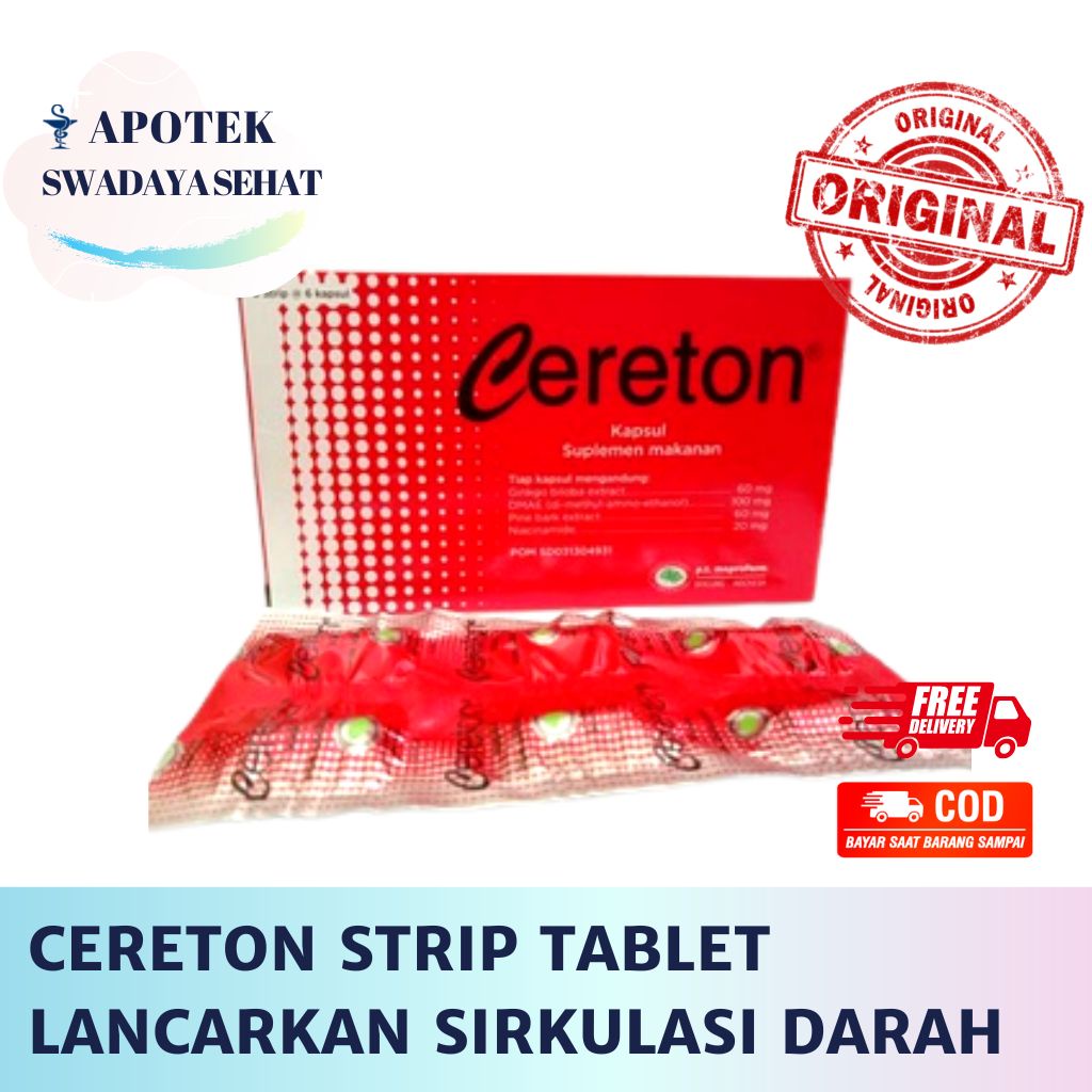 Jual CERETON Strip Tablet - Suplemen Melancarkan Sirkulasi Darah ...