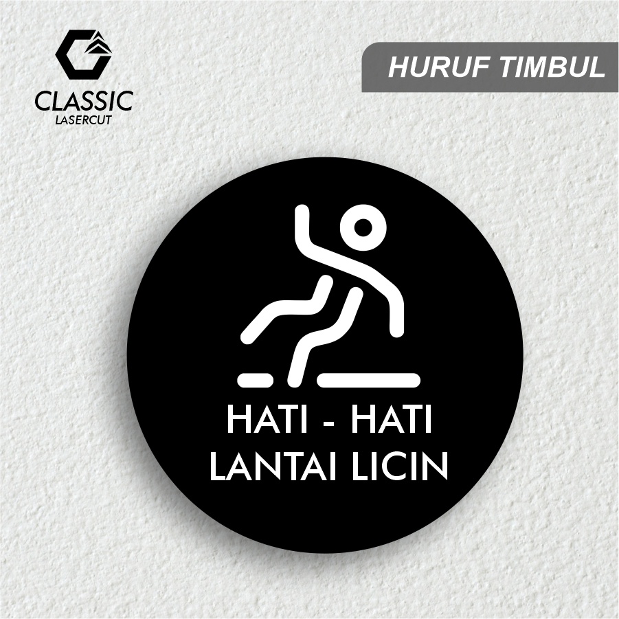 Jual Penanda Awas Lantai Licin Akrilik / Sign Board Watch Out For ...