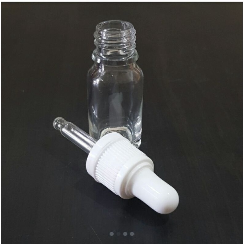 Jual BOTOL PIPET KACA BENING ( ISI 5PCS ) 10ML,TEBAL,BERSEGEL,TUTUP ...