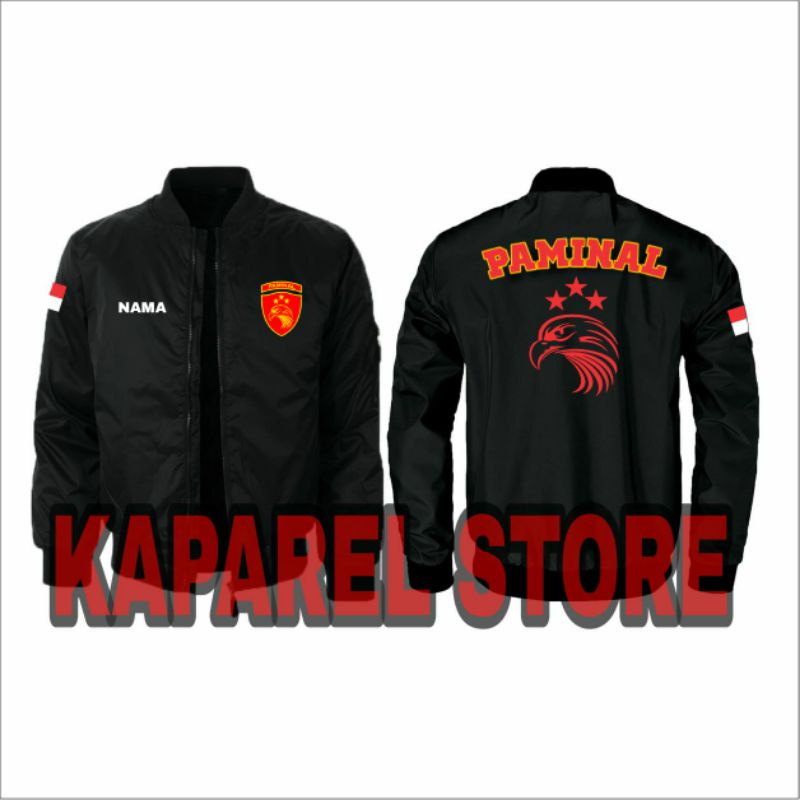 Jual Jaket Logo Paminal / Jaket Bomber Polisi Paminal Atasan Paminal ...