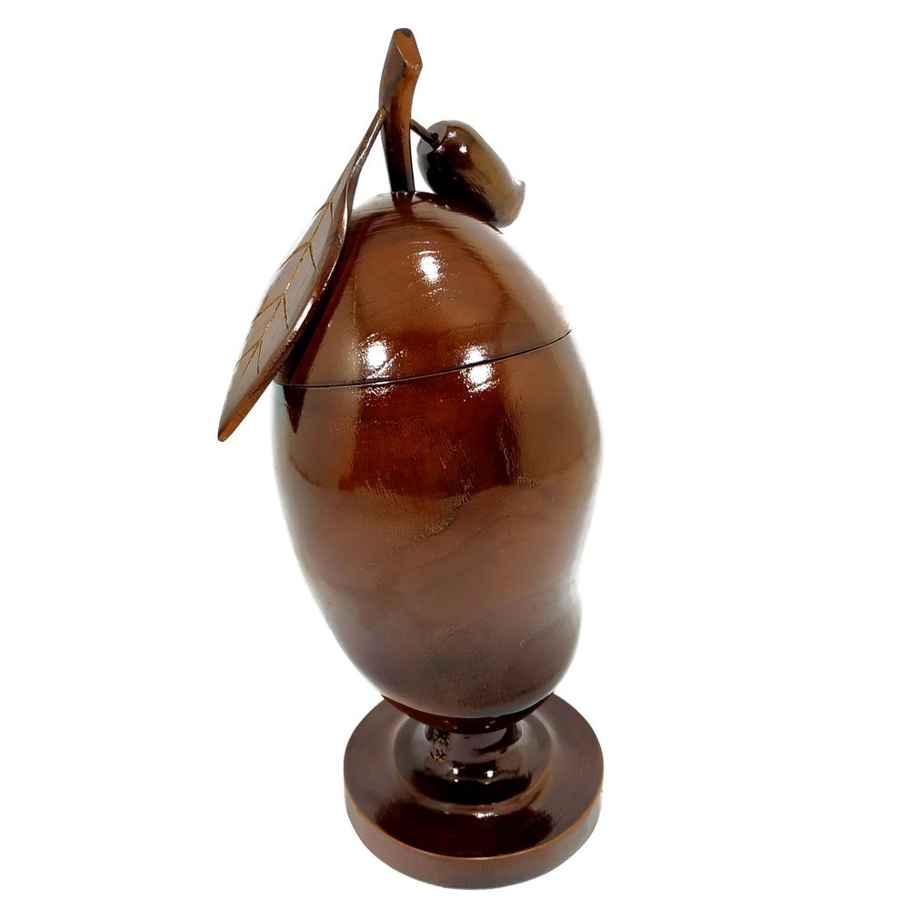Jual Toples Unik Kerajinan Kayu Jati Antik Tempat Wadah Permen Cemilan ...