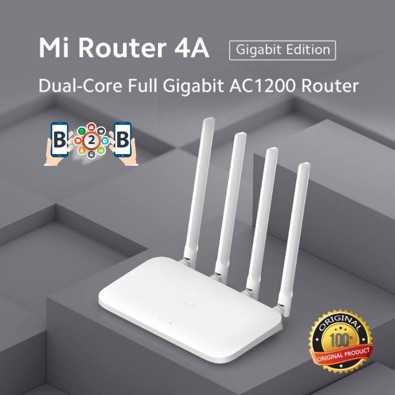 Jual Xiaomi Mijia WiFi Router 4A Basic / Gigabit Version AC1200 Router ...