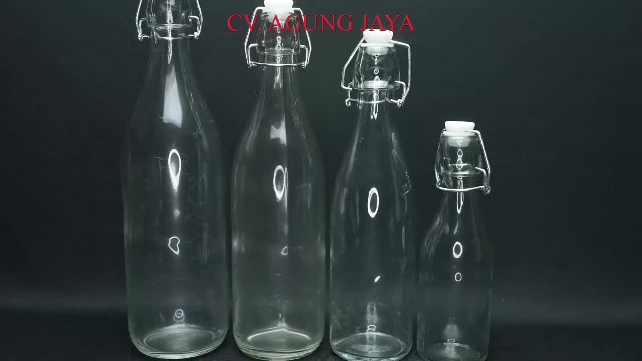 Jual Botol Minuman/ Botol Kaca Bulat N 30 Fleksibel/Botol Madu/Botol Sirup/250/500/750/1000 Ml ...