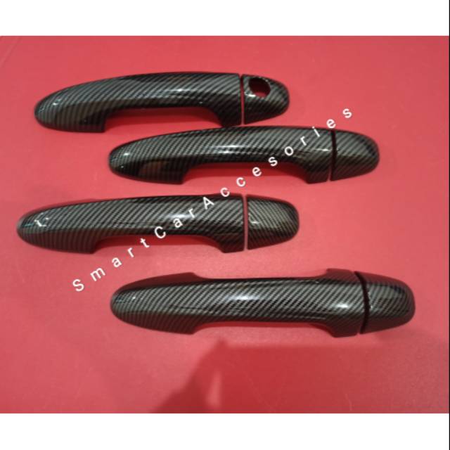 Jual Cover Outer Handle Handel Gagang Pengagan Pintu Hitam Carbon Karbon Innova Inova Reborn ...