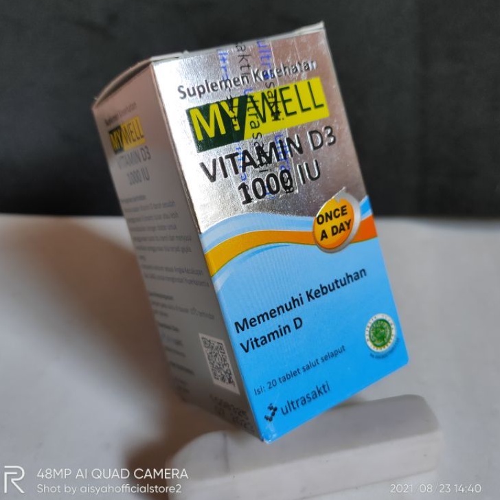 Jual MY WELL - VITAMIN D3 1000 - KEMASAN BOTOL ISI 20 TABLET | Shopee ...