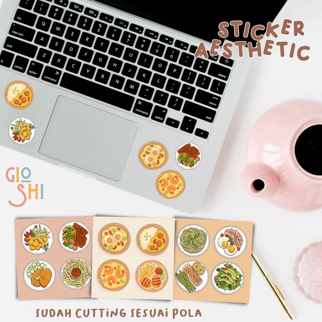 Jual sticker aesthetic indonesian food by gioshi.store | Shopee Indonesia