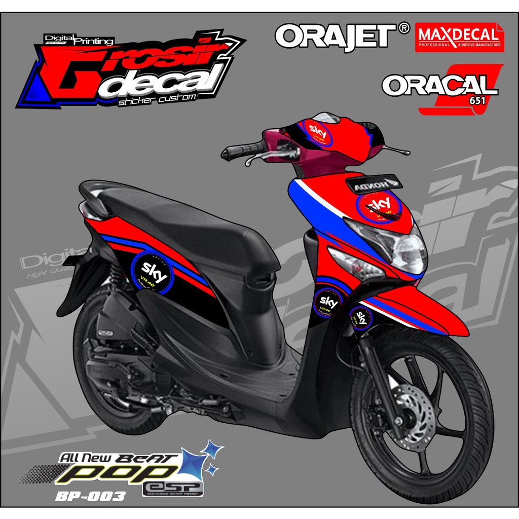 Jual DECAL HONDA BEAT POP DEKAL HONDA BEAT POP FULLBODY | Shopee Indonesia