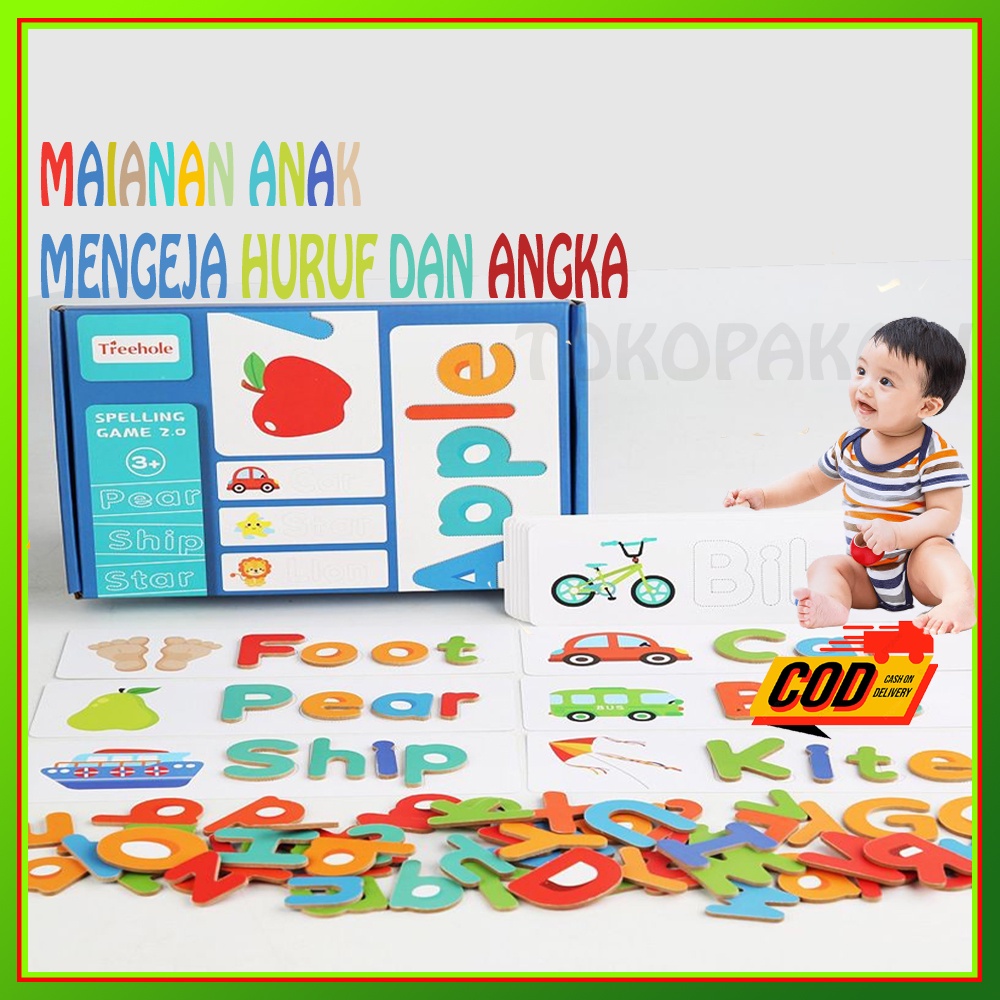 Jual MAINAN ANAK SPELLING GAME Mengeja Huruf dan Angka Sangat Cocok ...