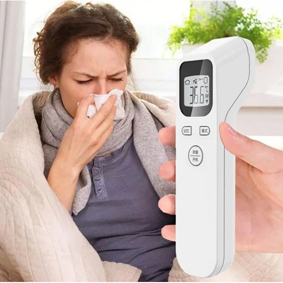 Jual Digital IR Infrared Thermometer Forehead Surface Temperature with LCD Backlight Ear Body ...