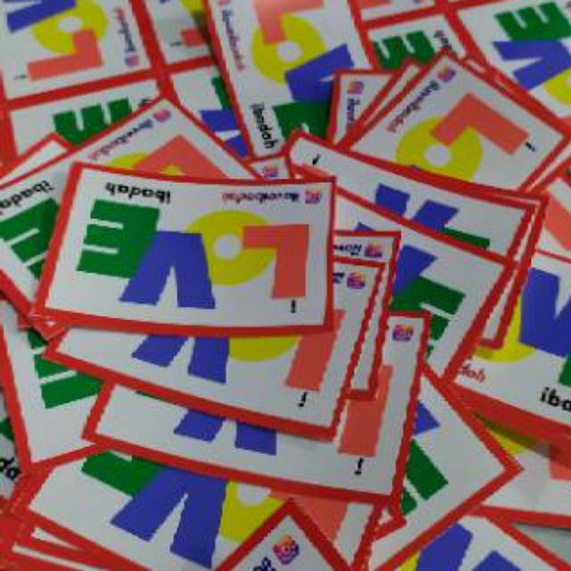 Jual STICKER VINYL UKURAN 5X5 CM PLUS LAMINASI | Shopee Indonesia