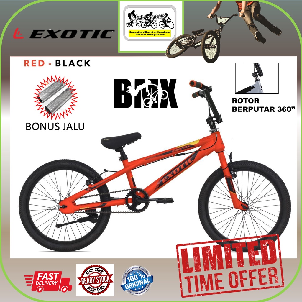 Jual SEPEDA BMX 20 inch EXOTIC 9982 TRX ROTOR sTANG BERPUTAR 360 "bonus ...