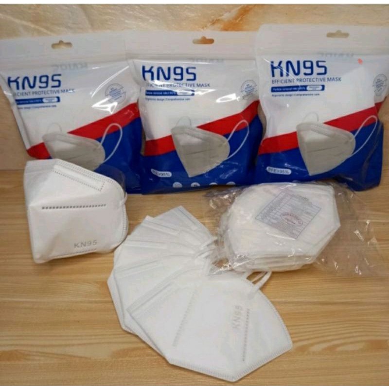 Jual Masker KN95 Putih 5 ply isi 10 pcs / Masker KN 95 Putih isi 10 pcs ...