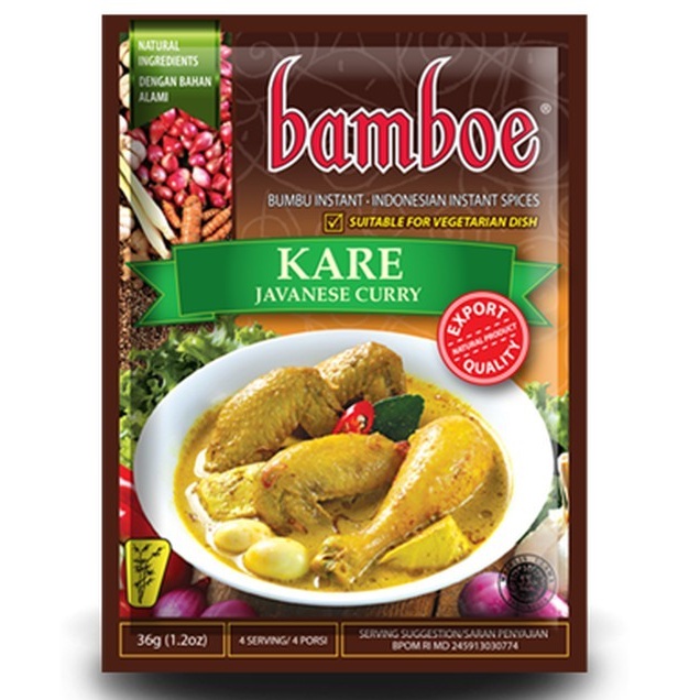 Jual Bamboe Bumbu Kare 36gr Bumbu Kari Instant | Shopee Indonesia