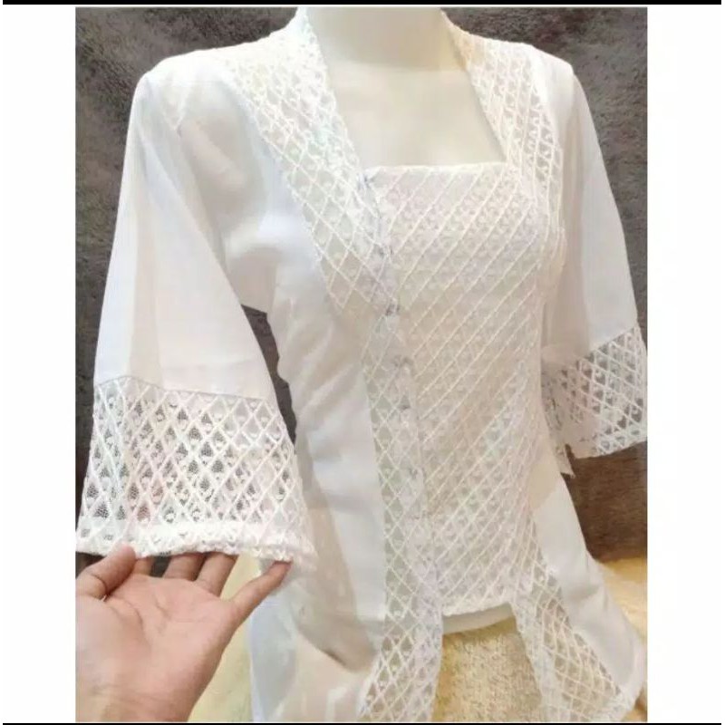 Jual Kebaya Bali Spesial Putih | Shopee Indonesia