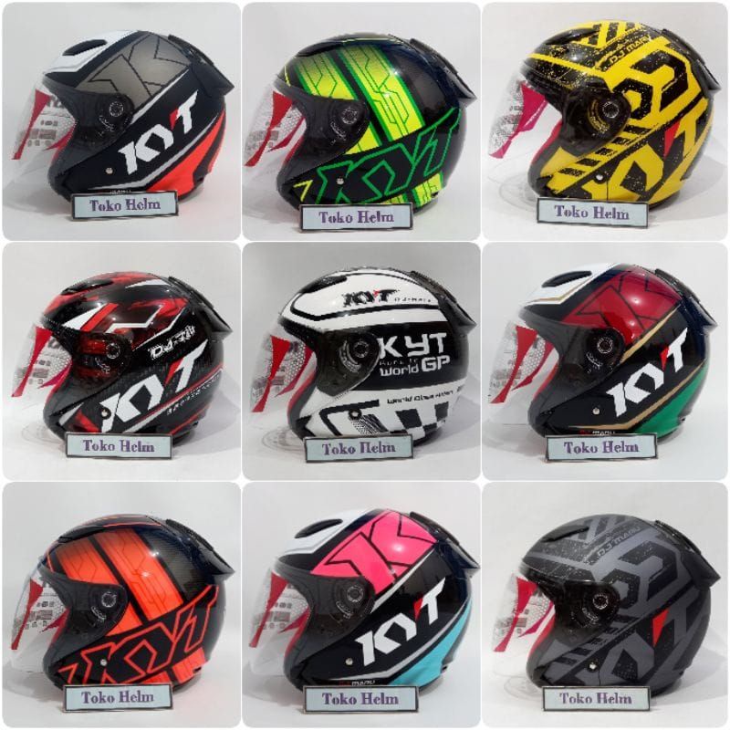 Jual KYT DJ MARU MOTIF DOT Helm Half Face Legend | Shopee Indonesia