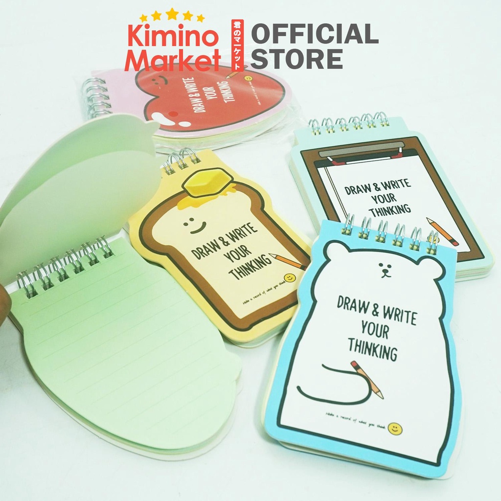 Jual Notebook Ring Mini Draw and Write Buku Tulis Kecil Catatan Buku ...